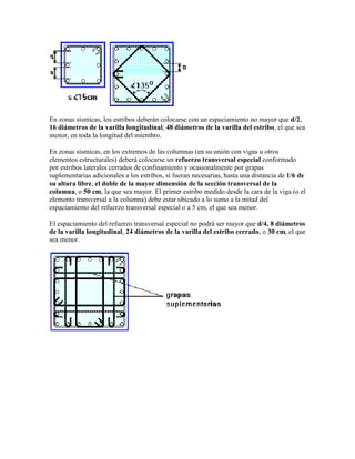 Estribos en columnas | DOCX