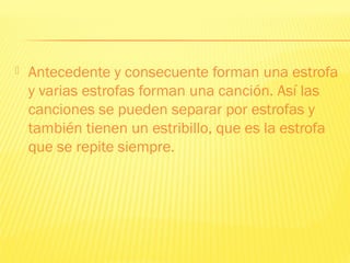 Estrofa y estribillo | PPT