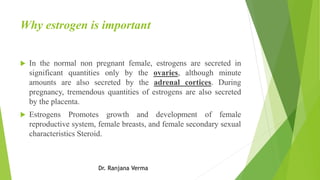 estrogen hormone and its function | PPTX