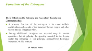 estrogen hormone and its function | PPTX