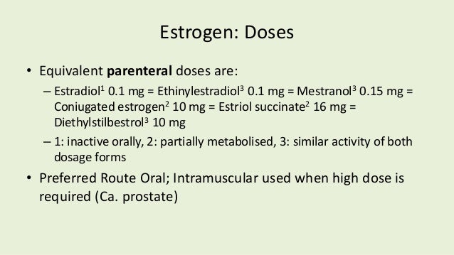 Estrogen and progestins