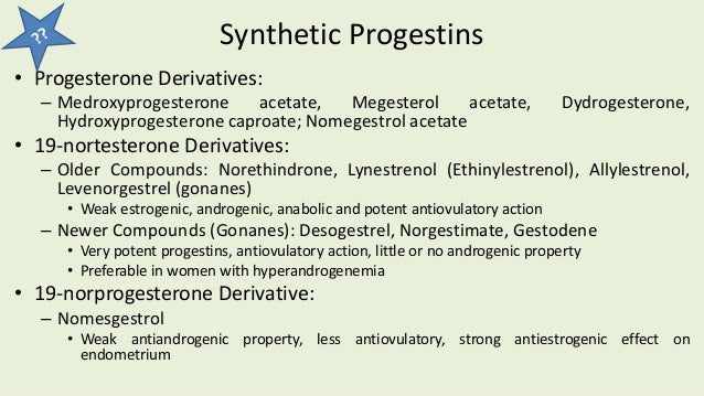 Estrogen and progestins