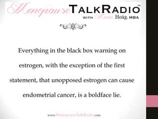The Estrogen Lie | PPT