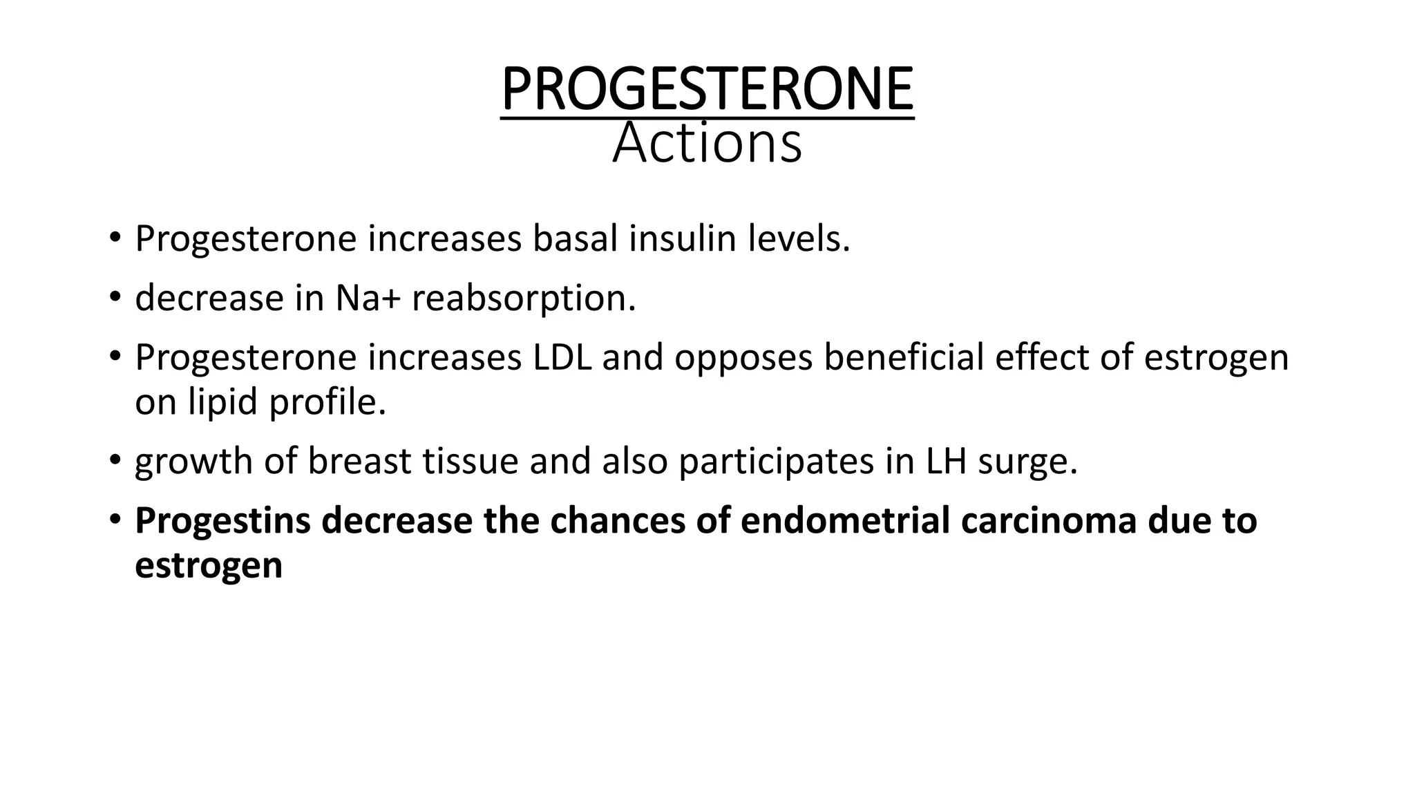 Estrogen, progesterone and contraceptives | PPTX