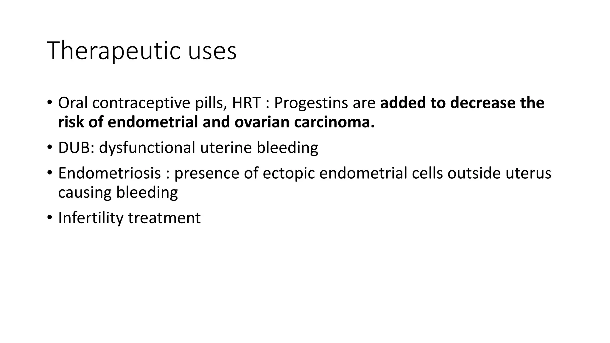 Estrogen, progesterone and contraceptives | PPTX