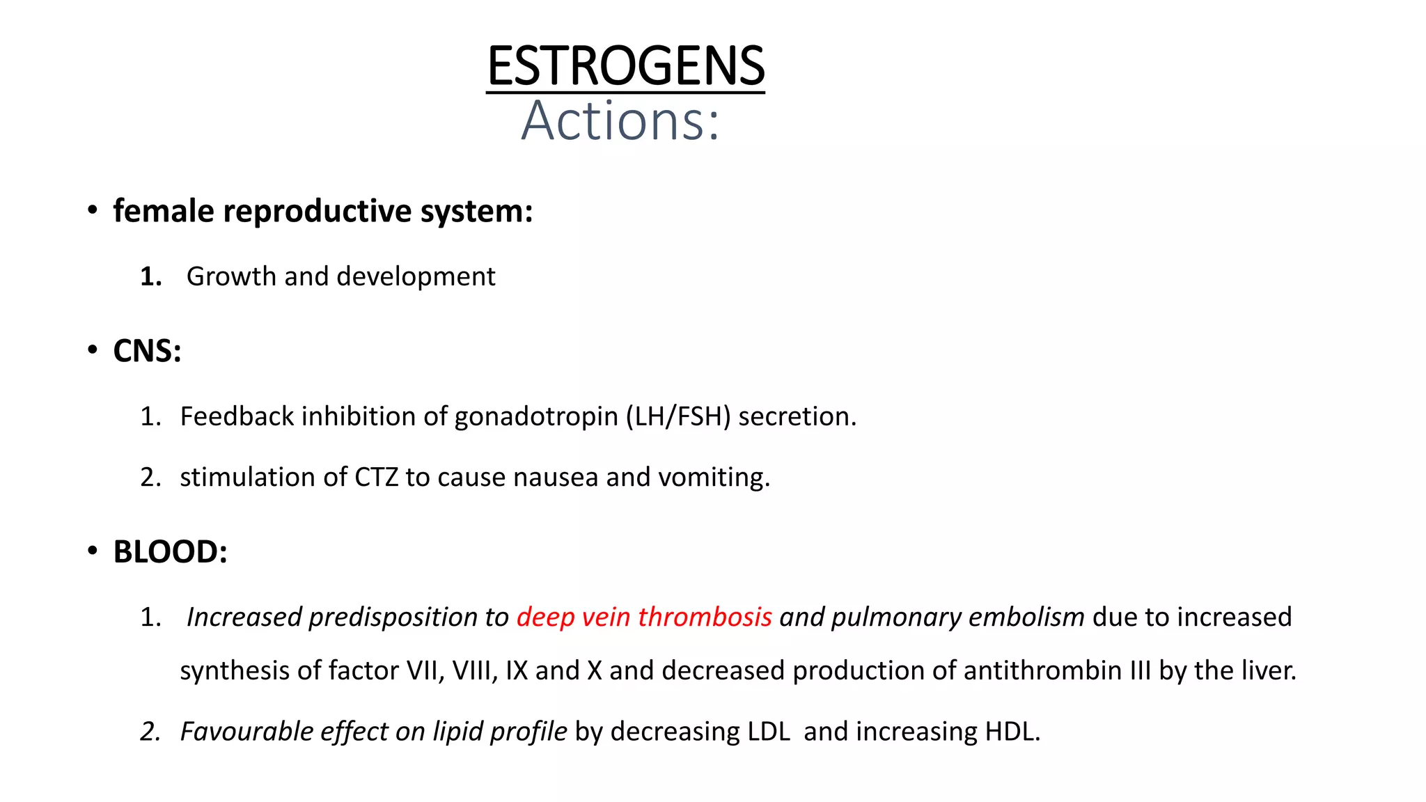 Estrogen, progesterone and contraceptives | PPTX