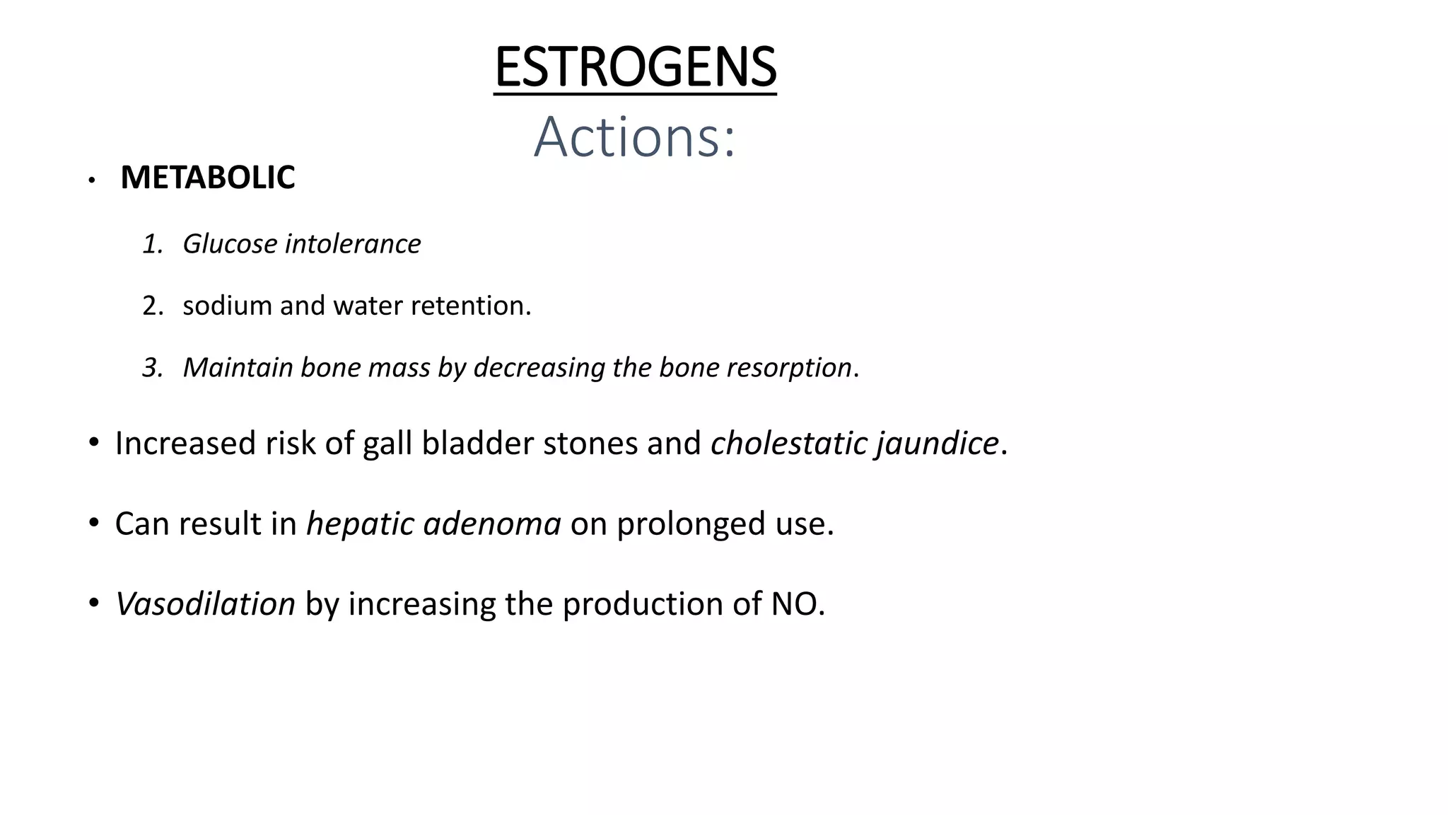 Estrogen, progesterone and contraceptives | PPTX
