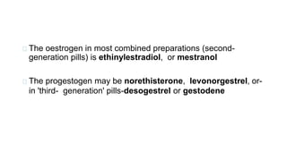 Estrogen, progesterone and contraceptives | PPTX