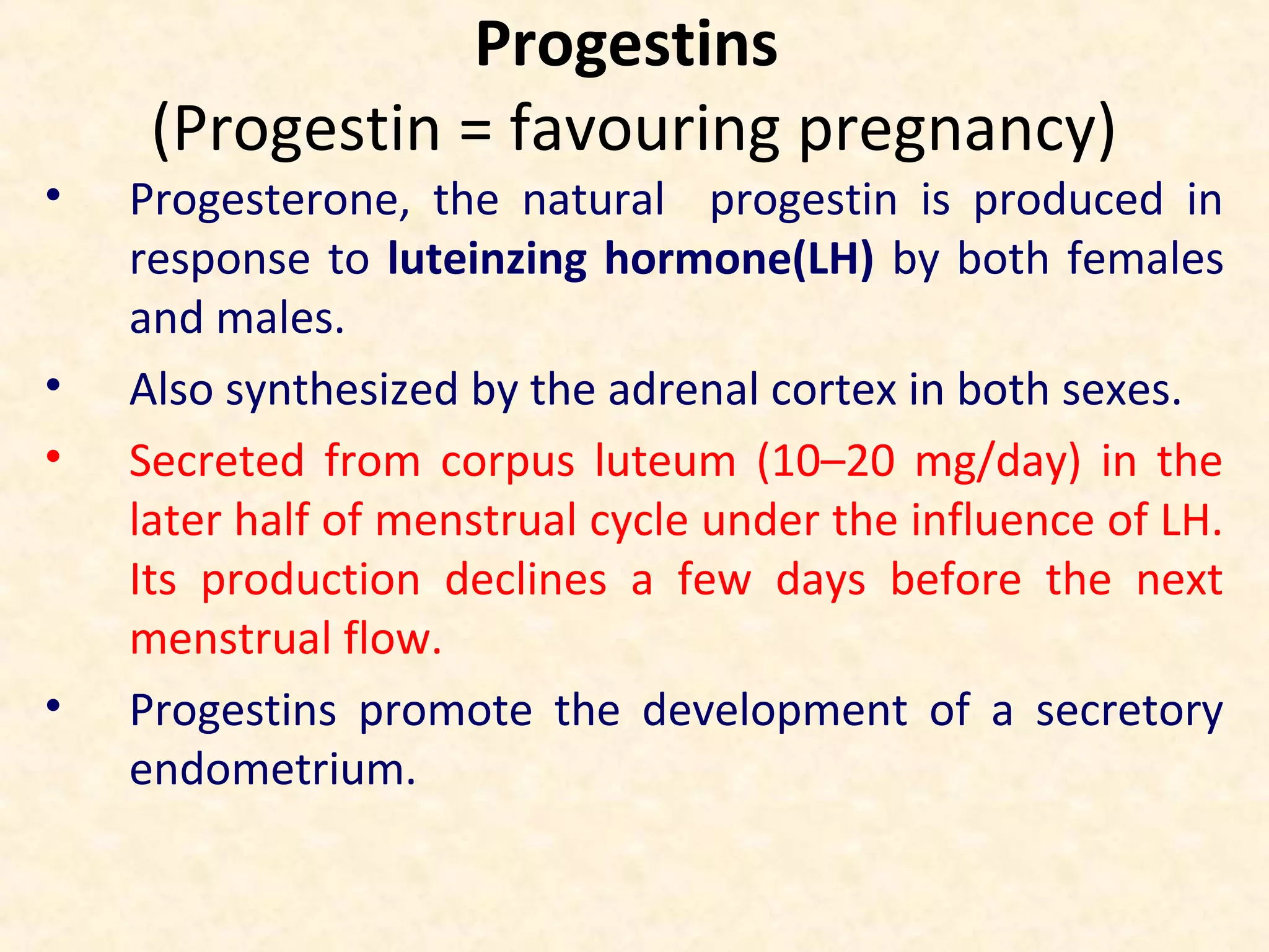 Estrogen, progestin, ocp | PPT