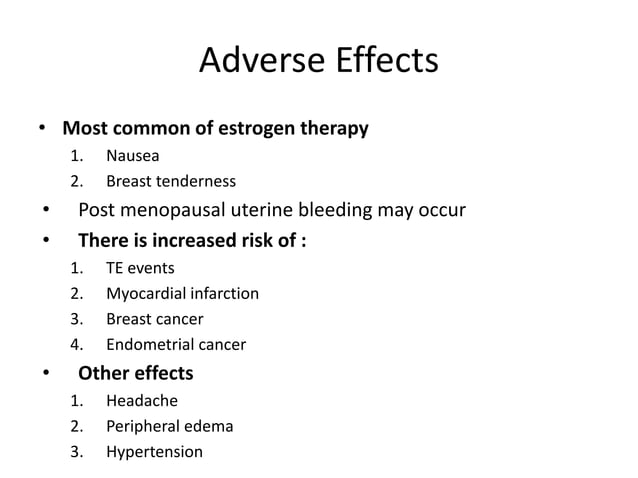 Estrogens ( Mechanism of action, adverse effects, pharmacokinetics and ...