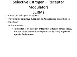 Estrogens ( Mechanism of action, adverse effects, pharmacokinetics and ...