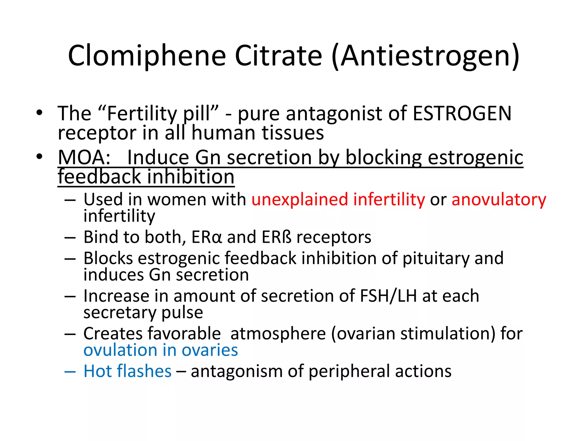 Estrogens and antiestrogens | PPTX