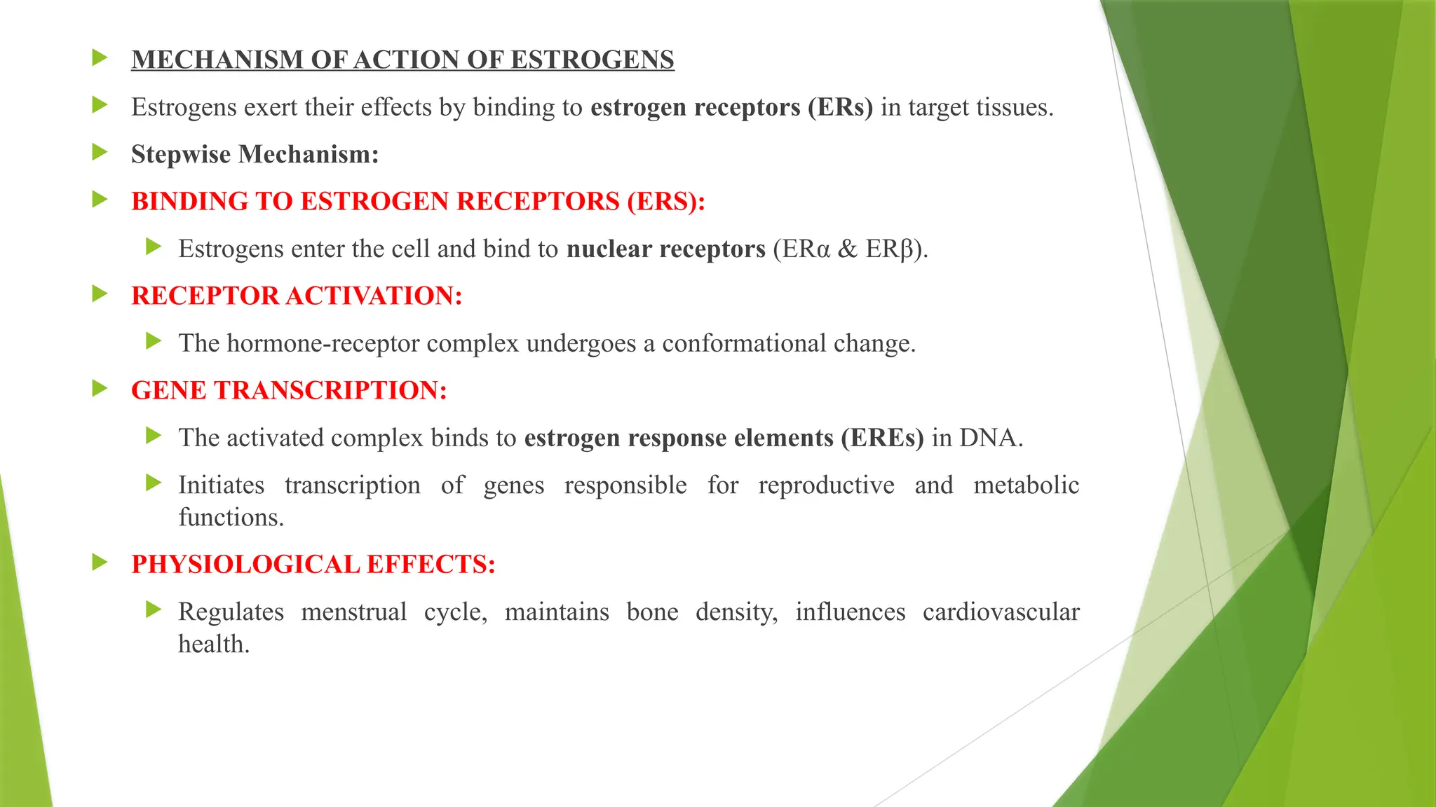 Estrogens, progesterone and oral contraceptives(Pharmacology of drugs ...