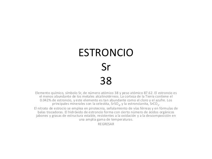 Estroncio Estroncio