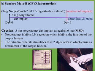 Estrous synchronization in farm animals | PPTX