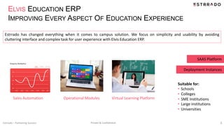 ELVIS EDUCATION ERP IMPROVING EVERY ASPECT OF EDUCATION EXPERIENCE | PPT