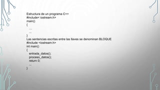 Estructura basica-para-c++ | PPTX