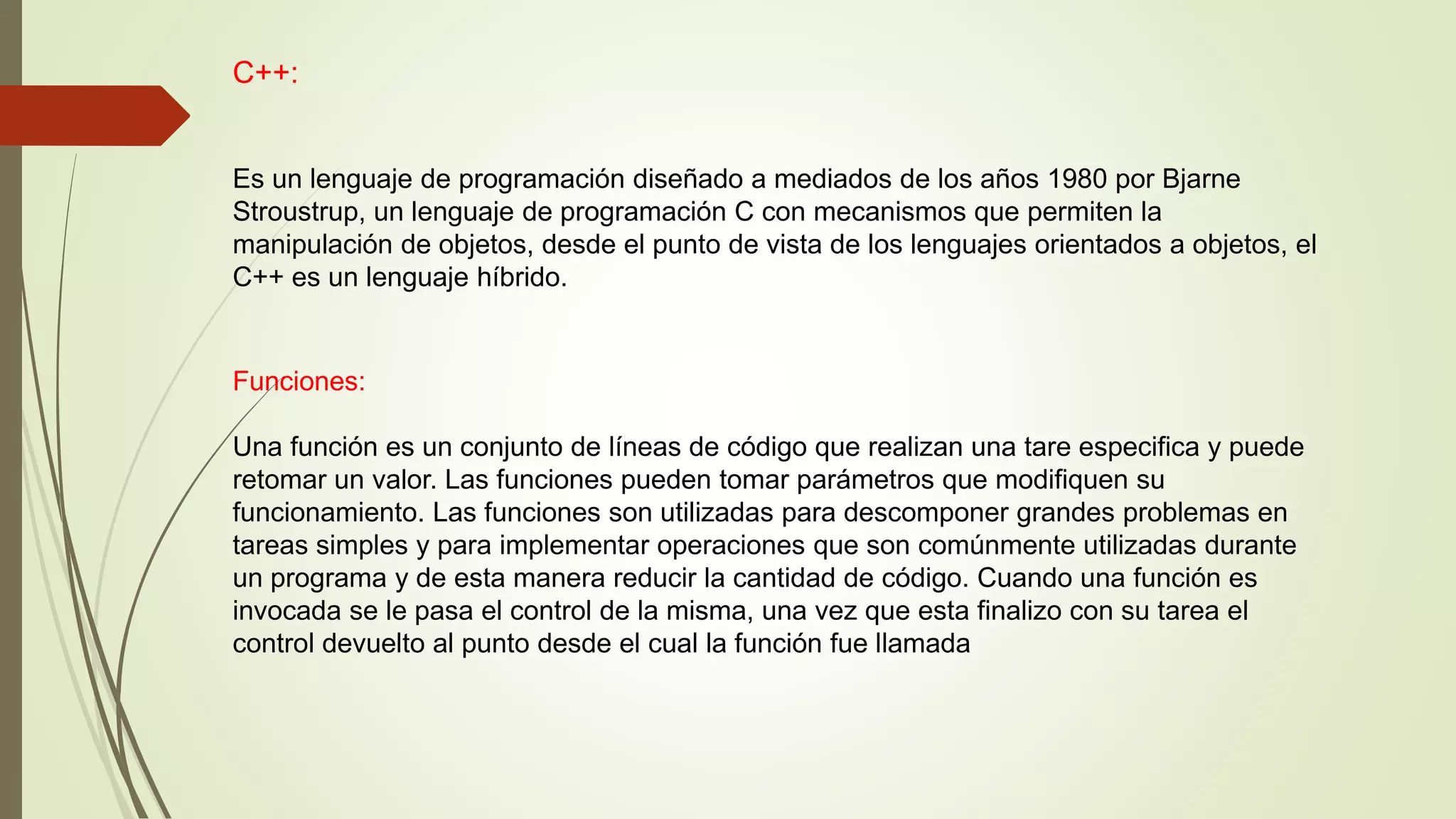 ESTRUCTURA BÁSICA PARA C++ | PPTX