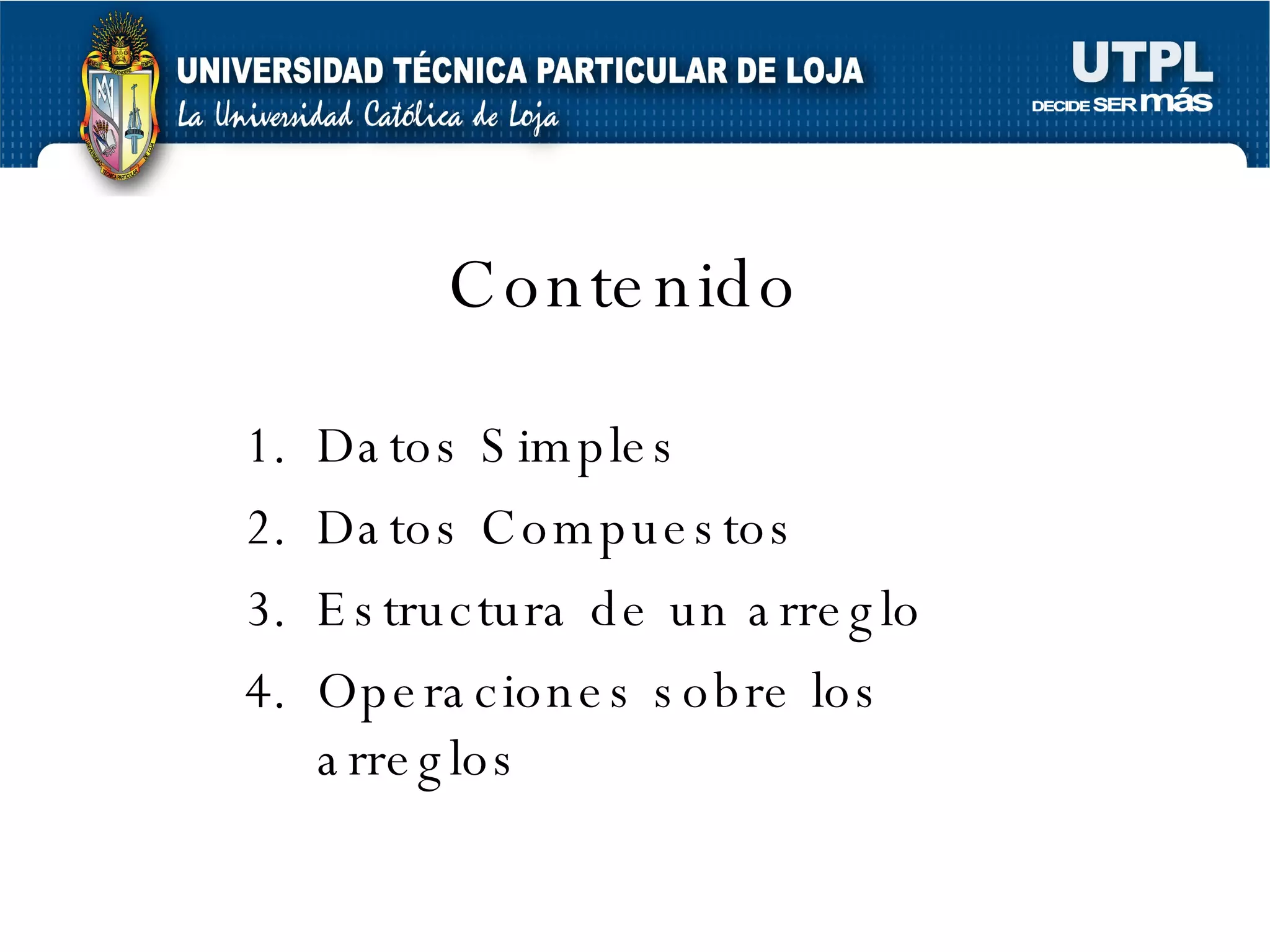 Estructura de Datos y Algoritmos I (I Bimestre) | PPT