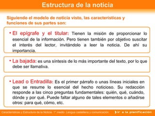Estructura de la nota periodística | PPT
