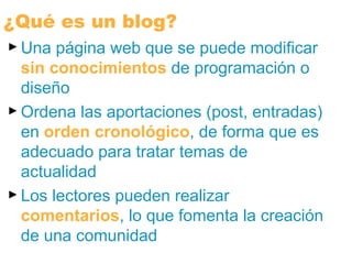 Estructura de un blog | PPT
