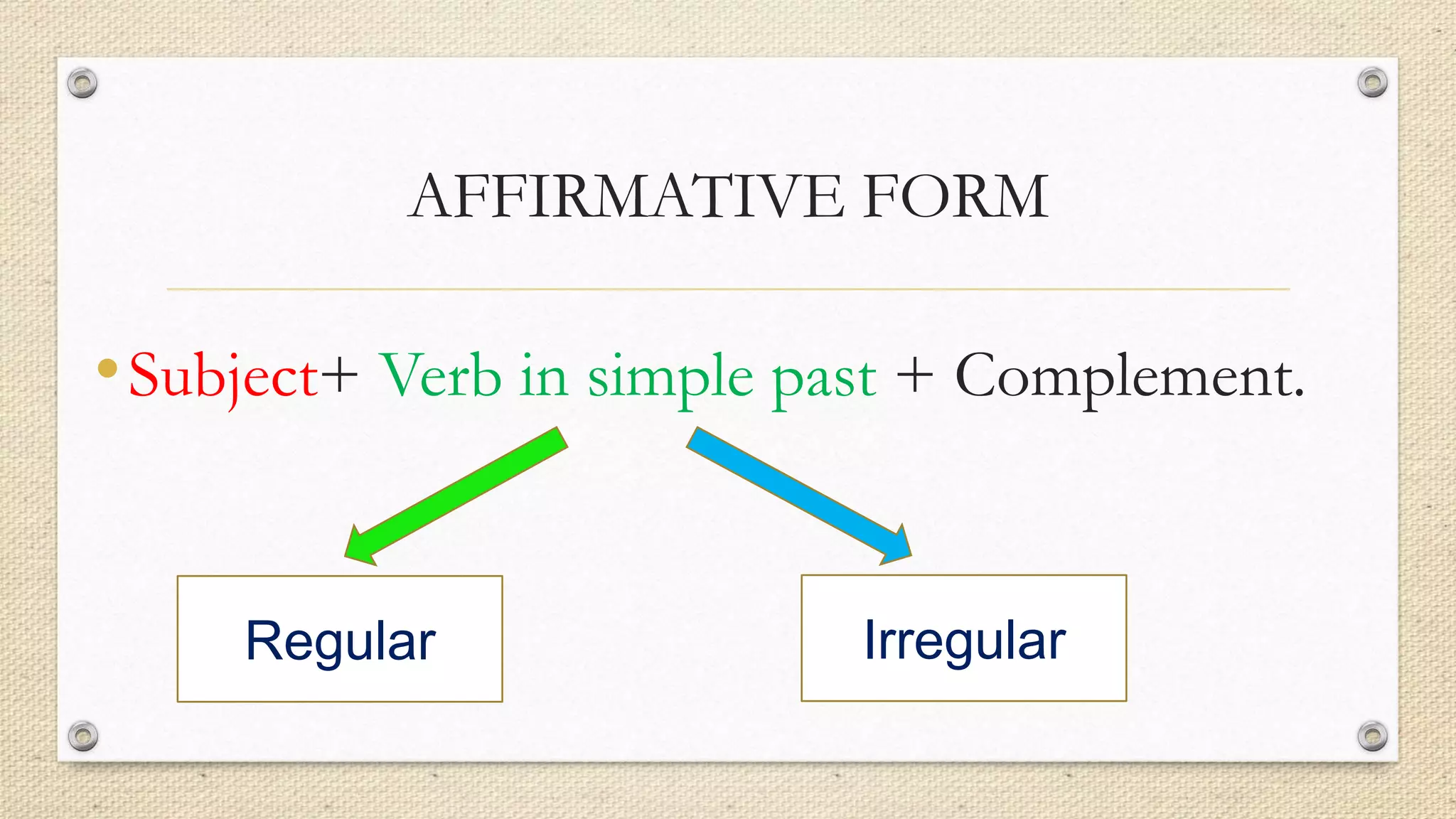 Estructura del-pasado-simple-ingles3 | PPT