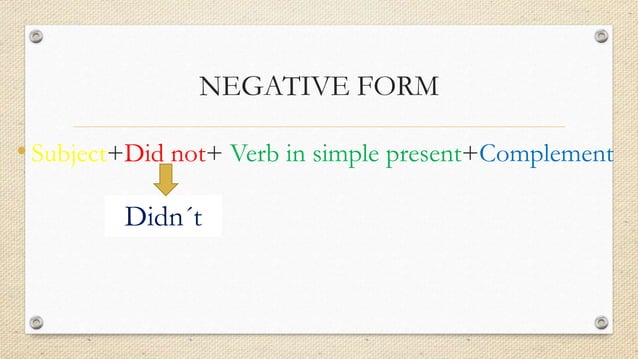 Estructura del-pasado-simple-ingles3 | PPT