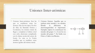 Estructura atómica de los materiales | PPTX
