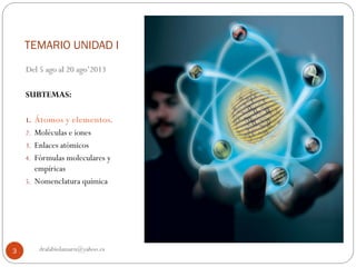Estructura atómica y sus propiedades tema 1.1 átomos y elementos | PDF