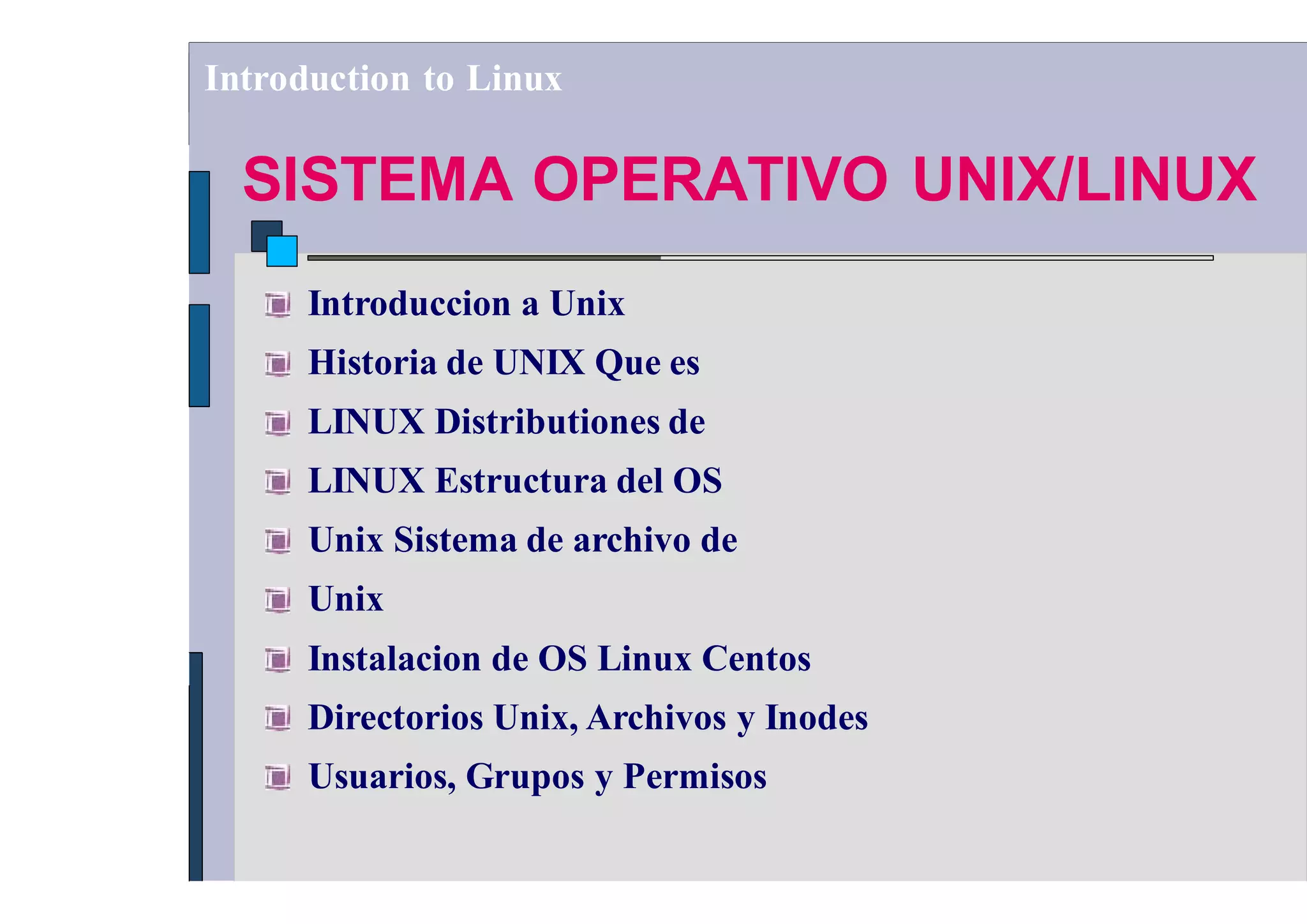 Estructura básica general del sistema unix | PPT