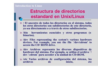 Estructura básica general del sistema unix | PDF