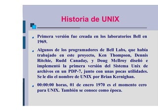 Estructura básica general del sistema unix | PDF