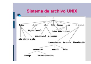 Estructura básica general del sistema unix | PDF