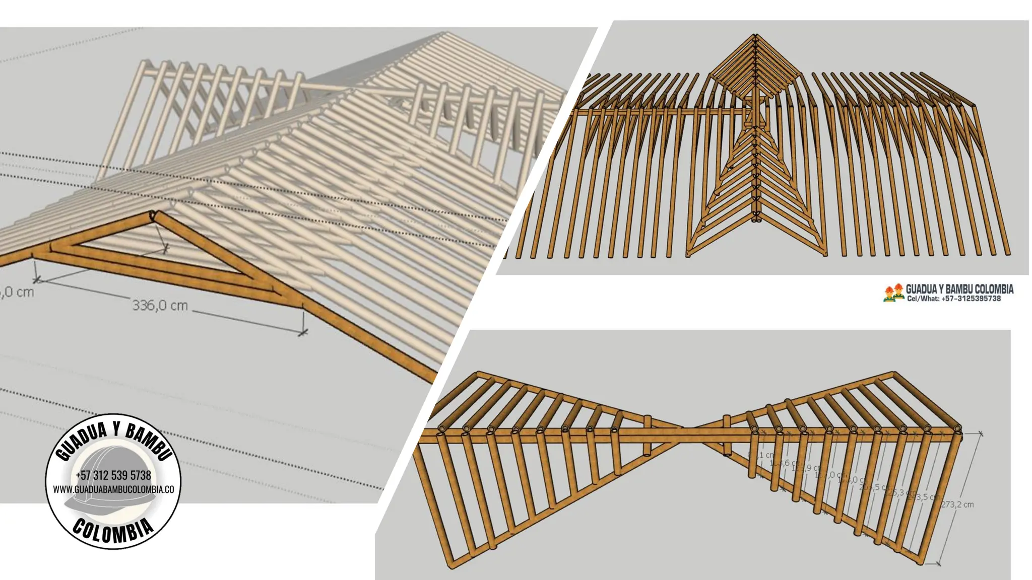 ESTRUCTURA de COLUMNAS Y VIGAS EN BAMBU GUADUA | PDF