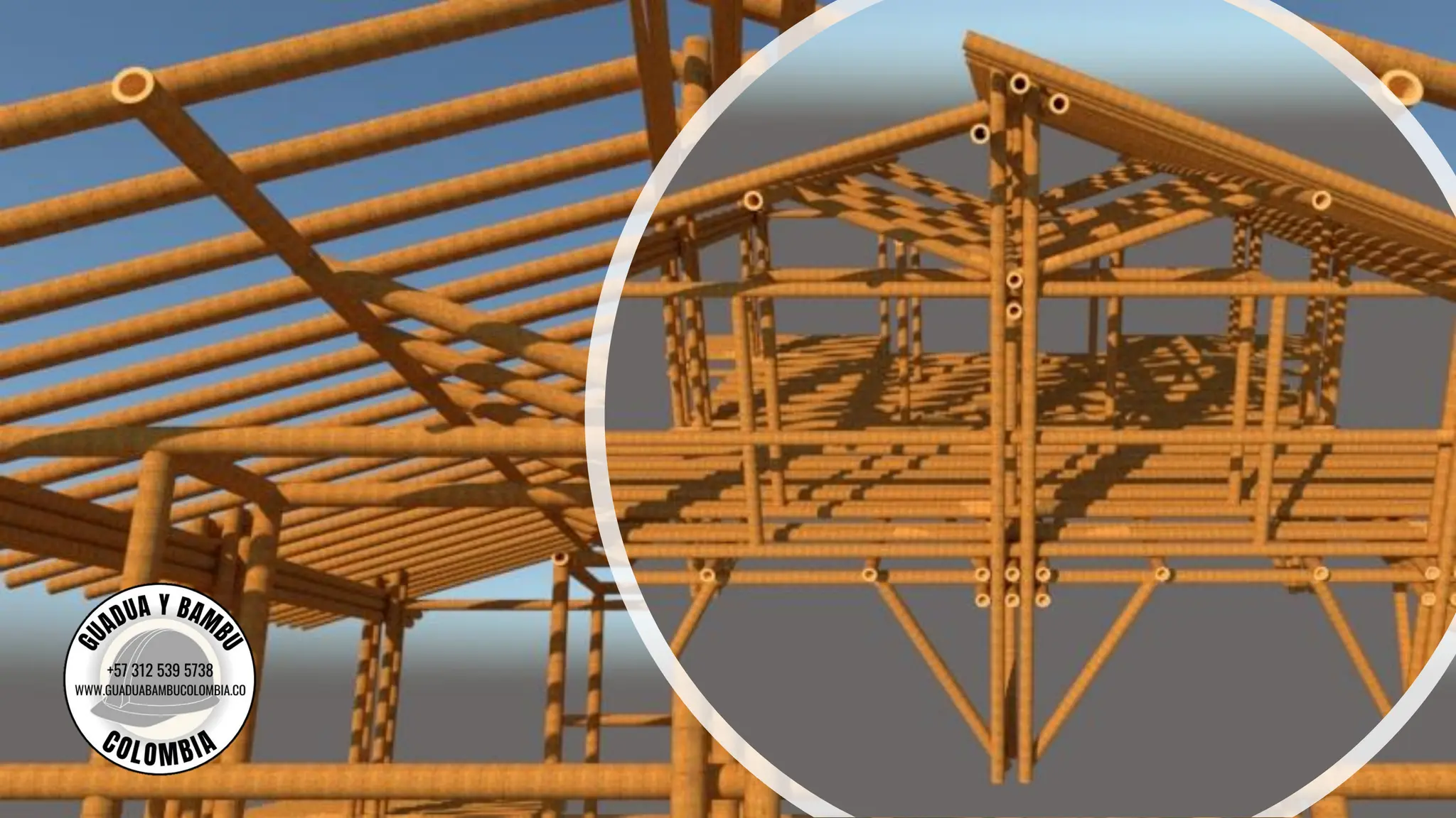 ESTRUCTURA de COLUMNAS Y VIGAS EN BAMBU GUADUA | PDF