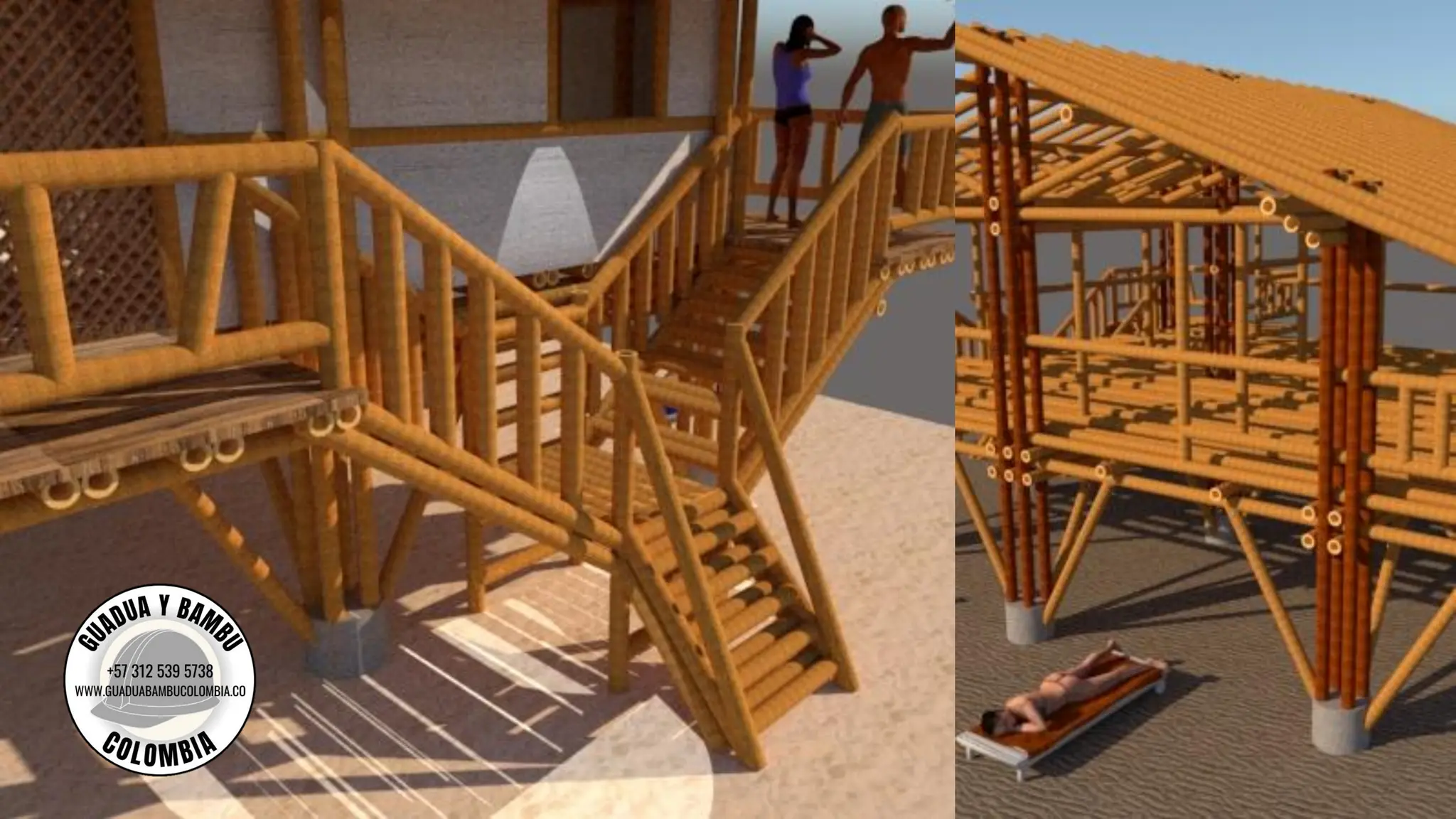 ESTRUCTURA de COLUMNAS Y VIGAS EN BAMBU GUADUA | PDF