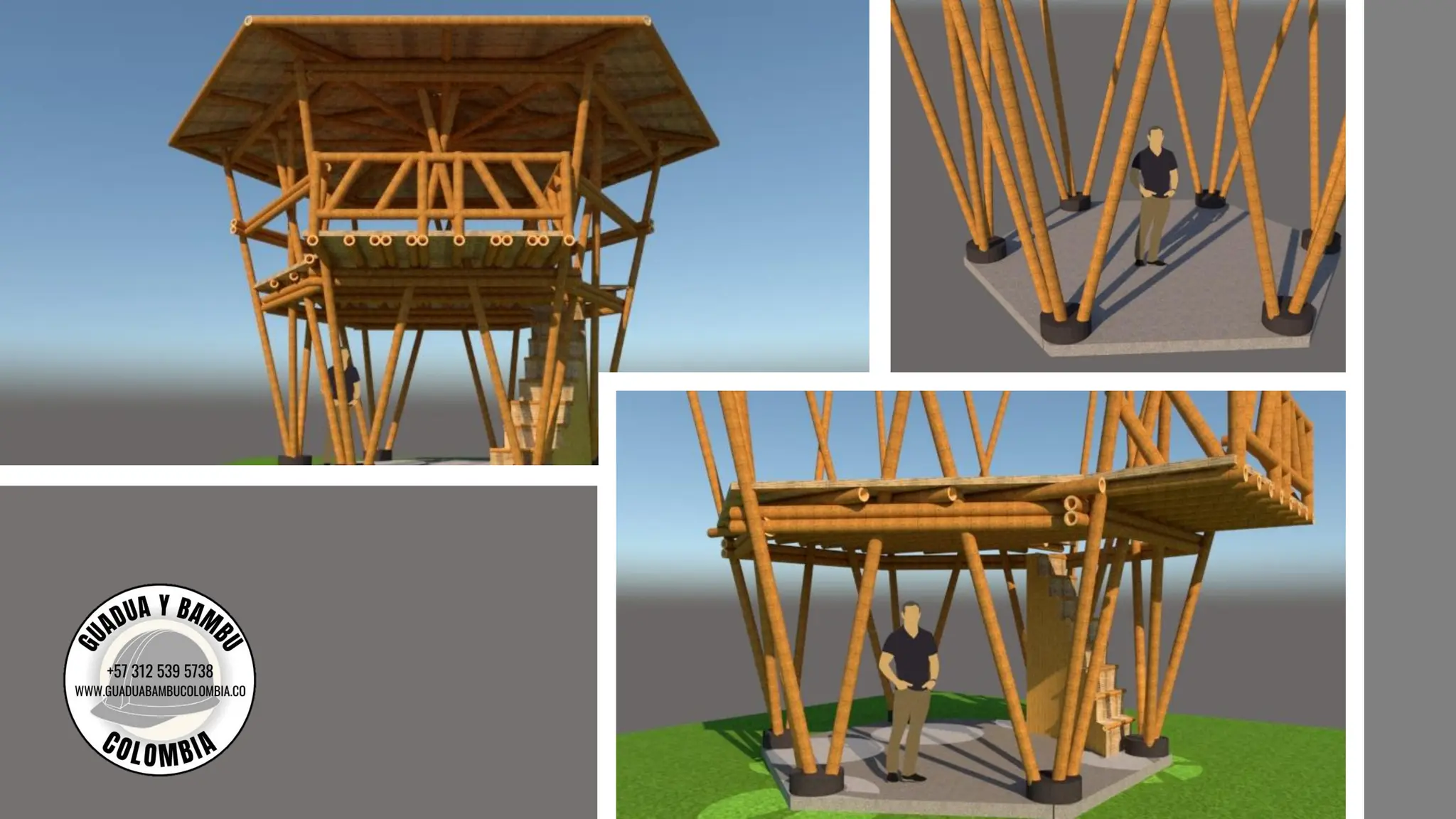 ESTRUCTURA de COLUMNAS Y VIGAS EN BAMBU GUADUA | PDF