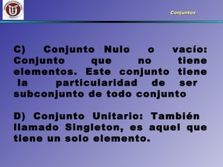Estructura conjuntos | PPT