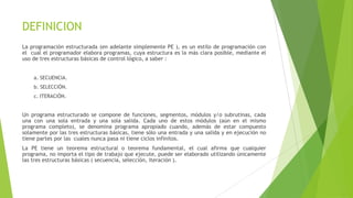 Estructura de control | PPTX