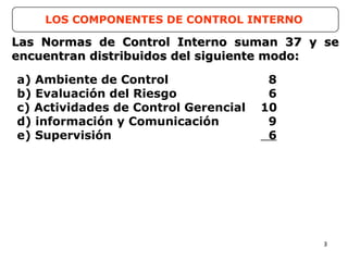 La estructura de control interno | PPT