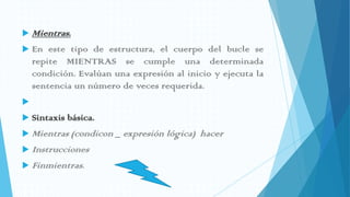 Estructura de control repetitivo diapositivas | PDF