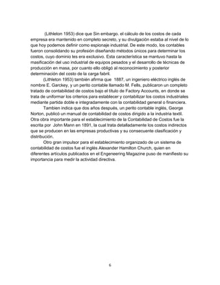 Estructura de costos | PDF