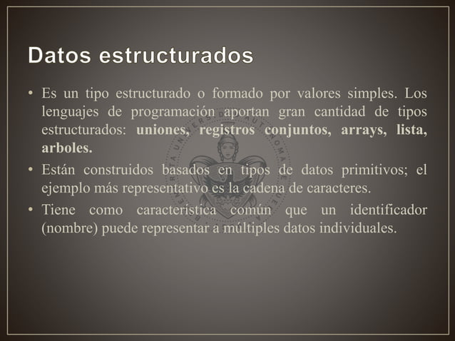 Estructura De Datos Arreglos Ppt