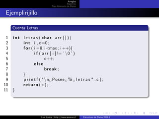 Estructuras de datos y tipos de datos abstractos | PPT