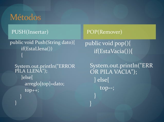 Estructura de datos I pilas | PPT