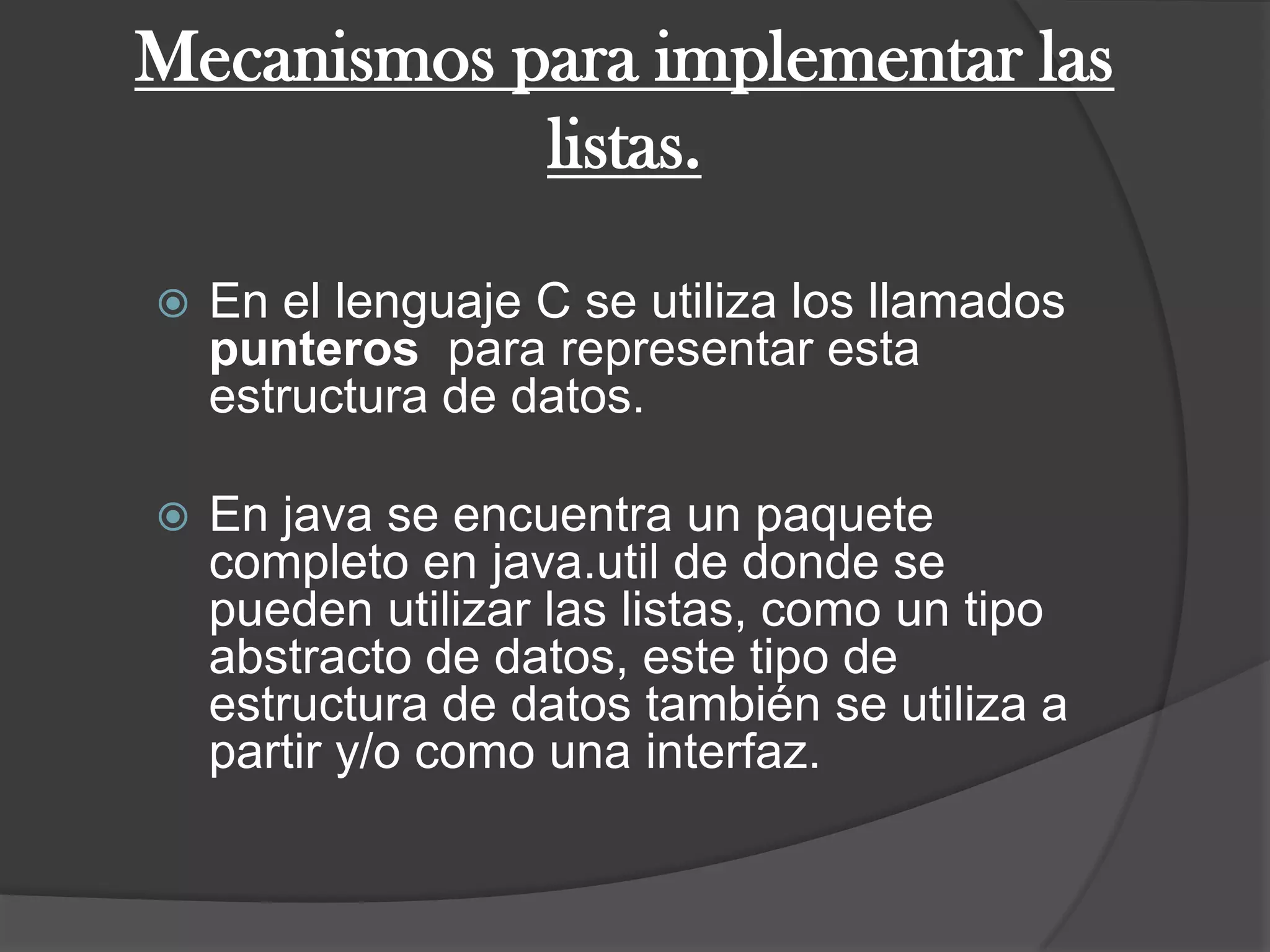 Estructura de datos listas, pilas y colas | PPTX