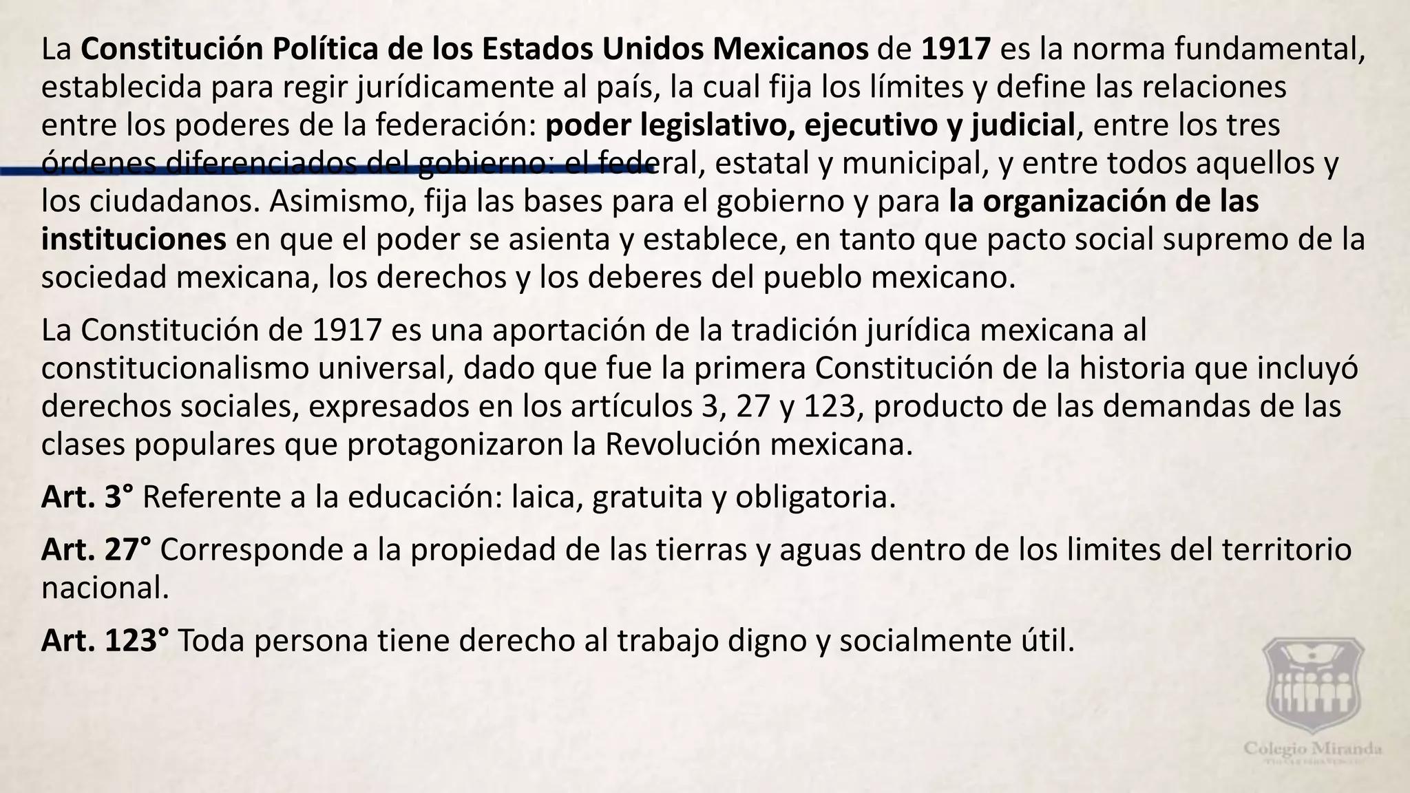 Estructura de la constitucion politica | PPTX