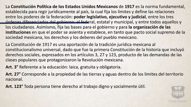 Estructura de la constitucion politica | PPTX