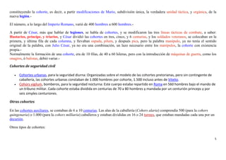 Estructura de la legion romana | PDF