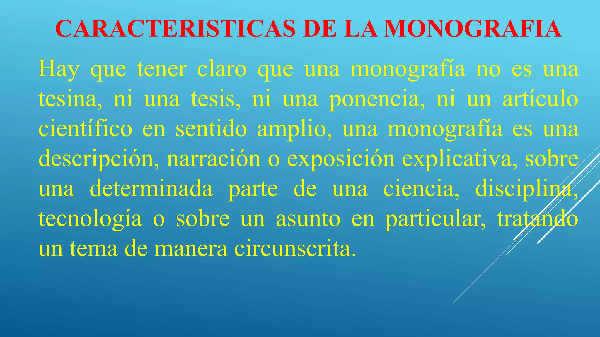 Estructura de la monografia | PPTX